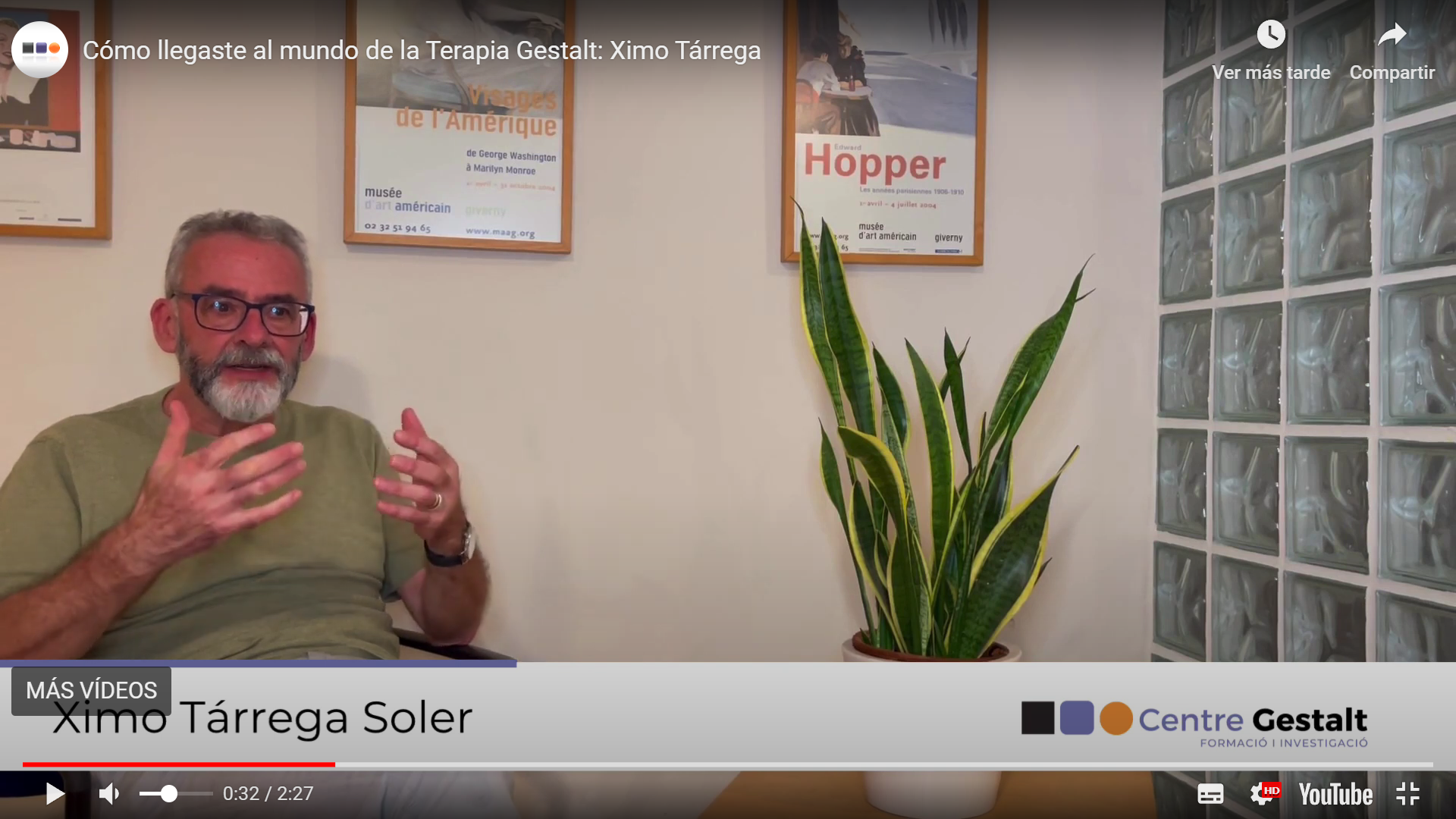 Cómo llegaste al mundo de la Terapia Gestalt: Ximo Tárrega - Centre Gestalt