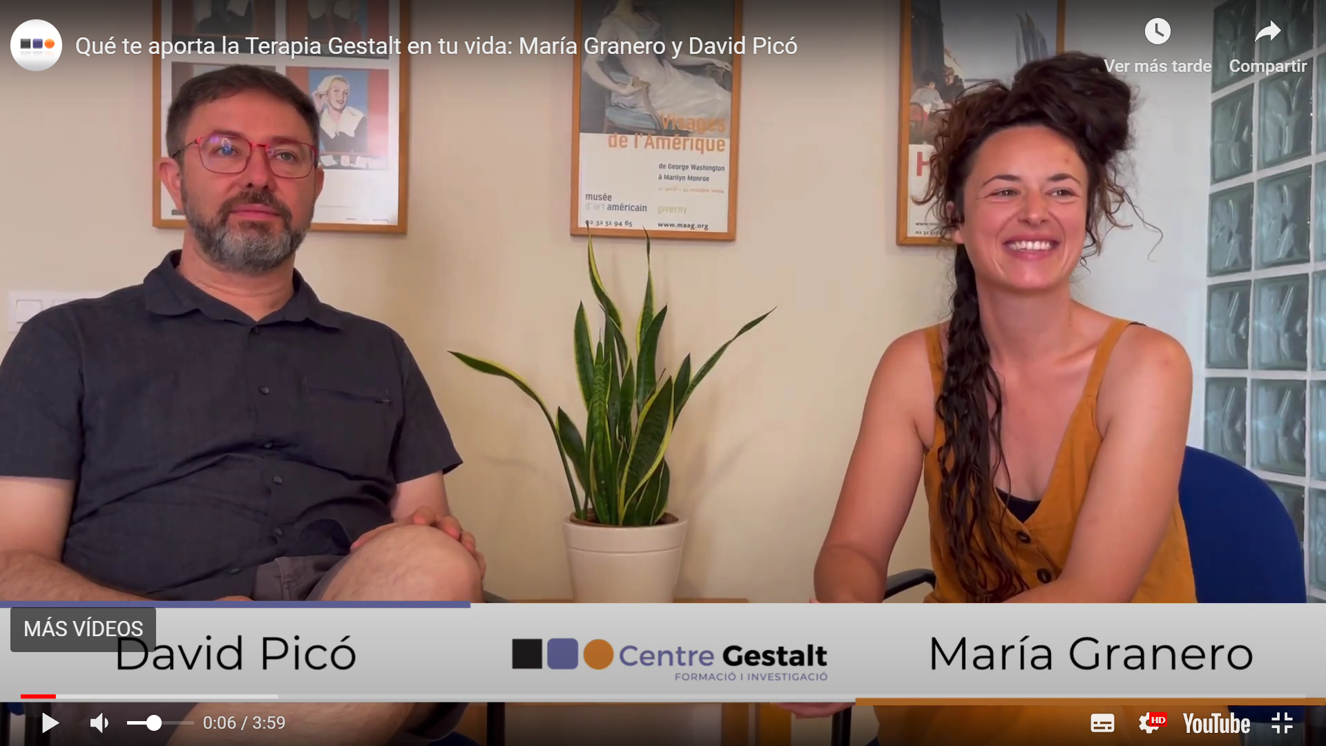Qué te aporta la Terapia Gestalt en tu vida: María Granero y David Picó ...